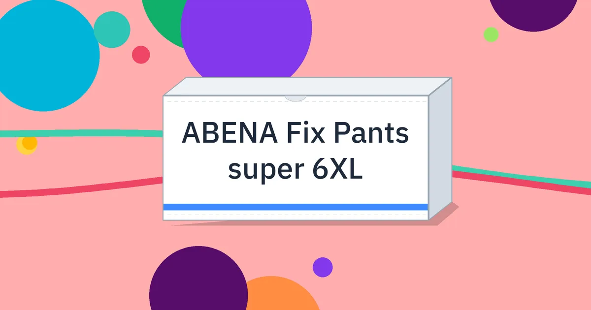 Symbolbild: Packung mit der Aufschrift ABENA Fix Pants super 6XL (PZN 18161844) – Verfügbarkeit und Bezug in Apotheken in Frankfurt am Main