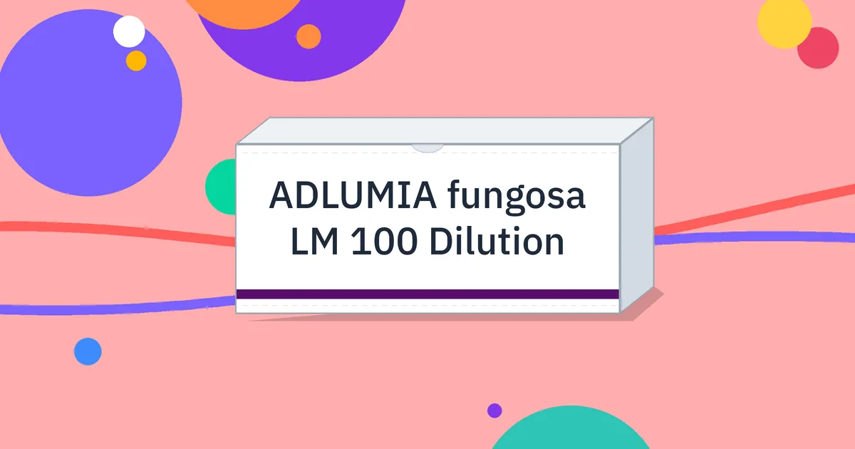 Symbolbild: Packung mit der Aufschrift ADLUMIA fungosa LM 100 Dilution (PZN 13296982) – Verfügbarkeit und Bezug in Apotheken in Frankfurt am Main