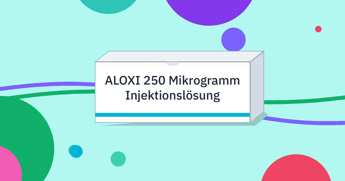 Symbolbild: Packung mit der Aufschrift ALOXI 250 Mikrogramm Injektionslösung (PZN 10531968) – Verfügbarkeit und Bezug in Apotheken in Frankfurt am Main