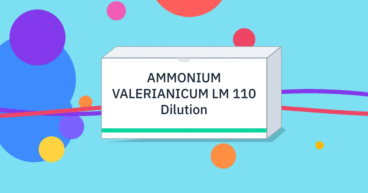 Symbolbild: Packung mit der Aufschrift AMMONIUM VALERIANICUM LM 110 Dilution (PZN 13323992) – Verfügbarkeit und Bezug in Apotheken in Frankfurt am Main