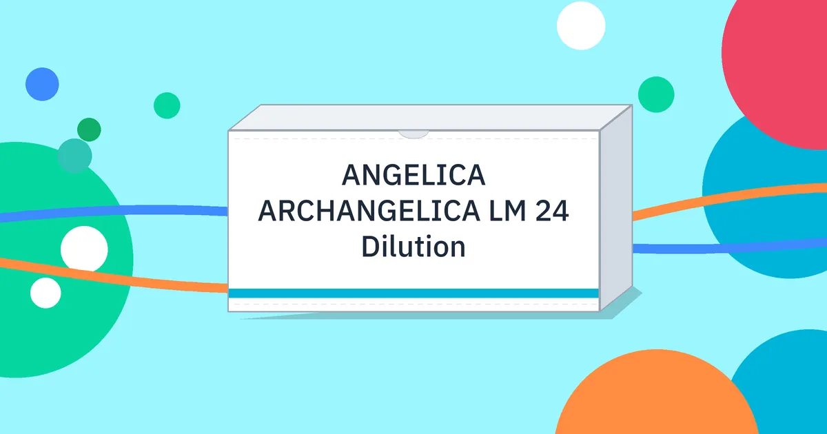 Symbolbild: Packung mit der Aufschrift ANGELICA ARCHANGELICA LM 24 Dilution (PZN 13368115) – Verfügbarkeit und Bezug in Apotheken in Frankfurt am Main