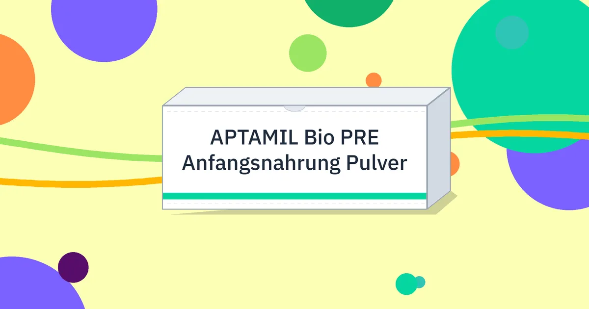 Symbolbild: Packung mit der Aufschrift APTAMIL Bio PRE Anfangsnahrung Pulver (PZN 19292117) – Verfügbarkeit und Bezug in Apotheken in Frankfurt am Main