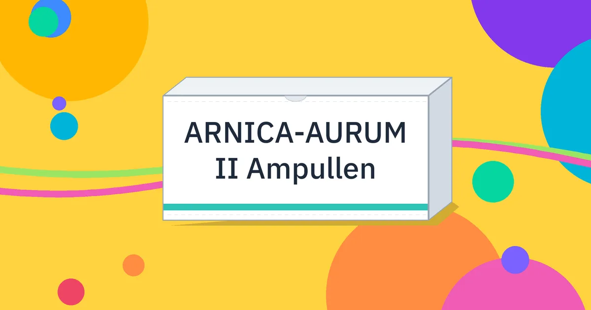 Symbolbild: Packung mit der Aufschrift ARNICA-AURUM II Ampullen (PZN 00454617) – Verfügbarkeit und Bezug in Apotheken in Frankfurt am Main