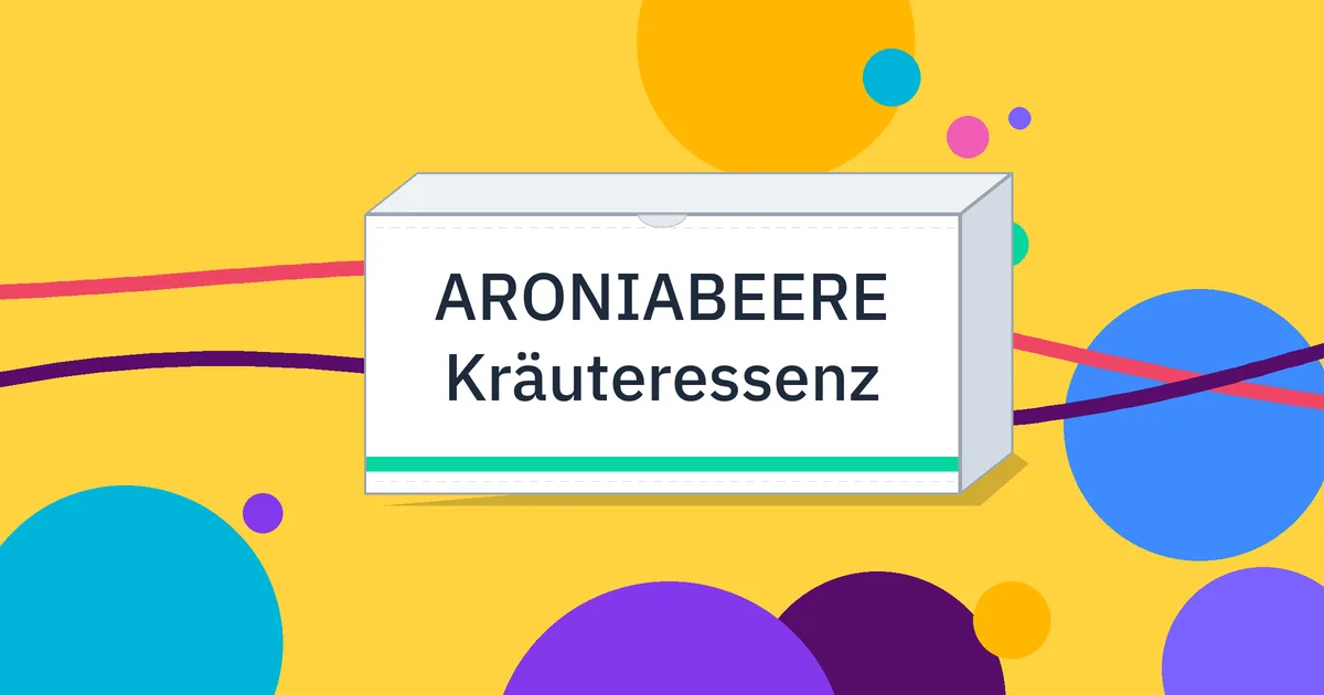 Symbolbild: Packung mit der Aufschrift ARONIABEERE Kräuteressenz (PZN 13819546) – Verfügbarkeit und Bezug in Apotheken in Frankfurt am Main