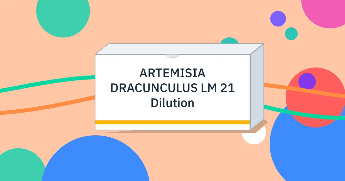 Symbolbild: Packung mit der Aufschrift ARTEMISIA DRACUNCULUS LM 21 Dilution (PZN 13394443) – Verfügbarkeit und Bezug in Apotheken in Frankfurt am Main