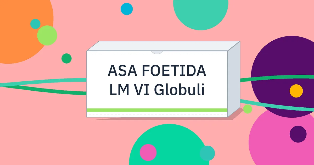 Symbolbild: Packung mit der Aufschrift ASA FOETIDA LM VI Globuli (PZN 04501934) – Verfügbarkeit und Bezug in Apotheken in Frankfurt am Main
