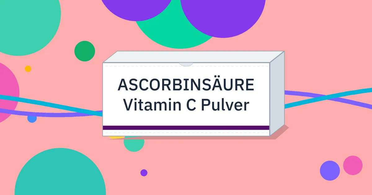 Symbolbild: Packung mit der Aufschrift ASCORBINSÄURE Vitamin C Pulver (PZN 03521403) – Verfügbarkeit und Bezug in Apotheken in Frankfurt am Main