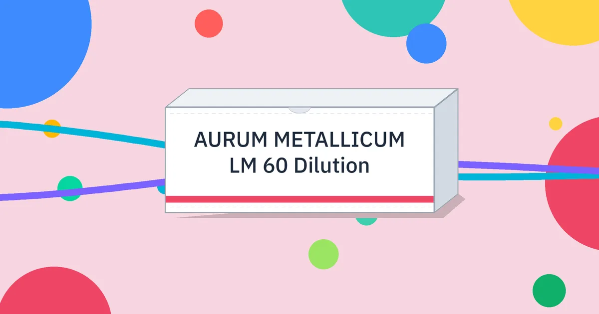 Symbolbild: Packung mit der Aufschrift AURUM METALLICUM LM 60 Dilution (PZN 12785302) – Verfügbarkeit und Bezug in Apotheken in Frankfurt am Main