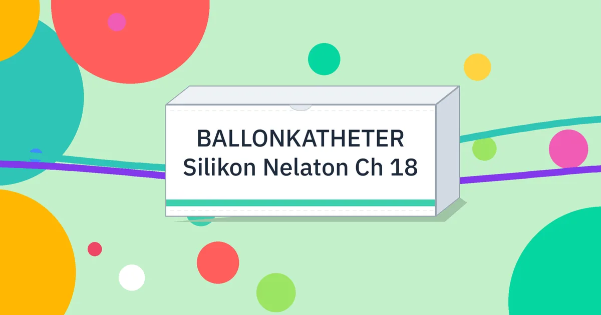 Symbolbild: Packung mit der Aufschrift BALLONKATHETER Silikon Nelaton Ch 18 (PZN 03227589) – Verfügbarkeit und Bezug in Apotheken in Frankfurt am Main