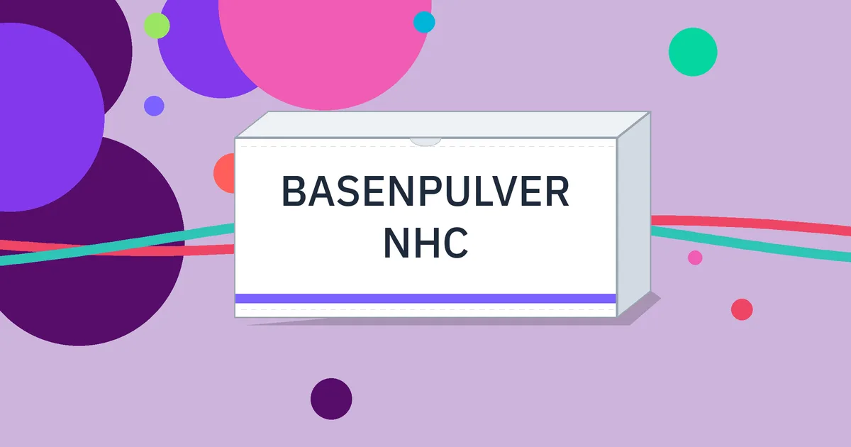 Symbolbild: Packung mit der Aufschrift BASENPULVER NHC (PZN 00765932) – Verfügbarkeit und Bezug in Apotheken in Frankfurt am Main