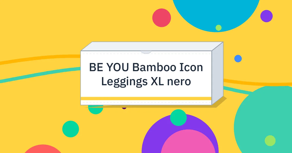 Symbolbild: Packung mit der Aufschrift BE YOU Bamboo Icon Leggings XL nero (PZN 18649675) – Verfügbarkeit und Bezug in Apotheken in Frankfurt am Main