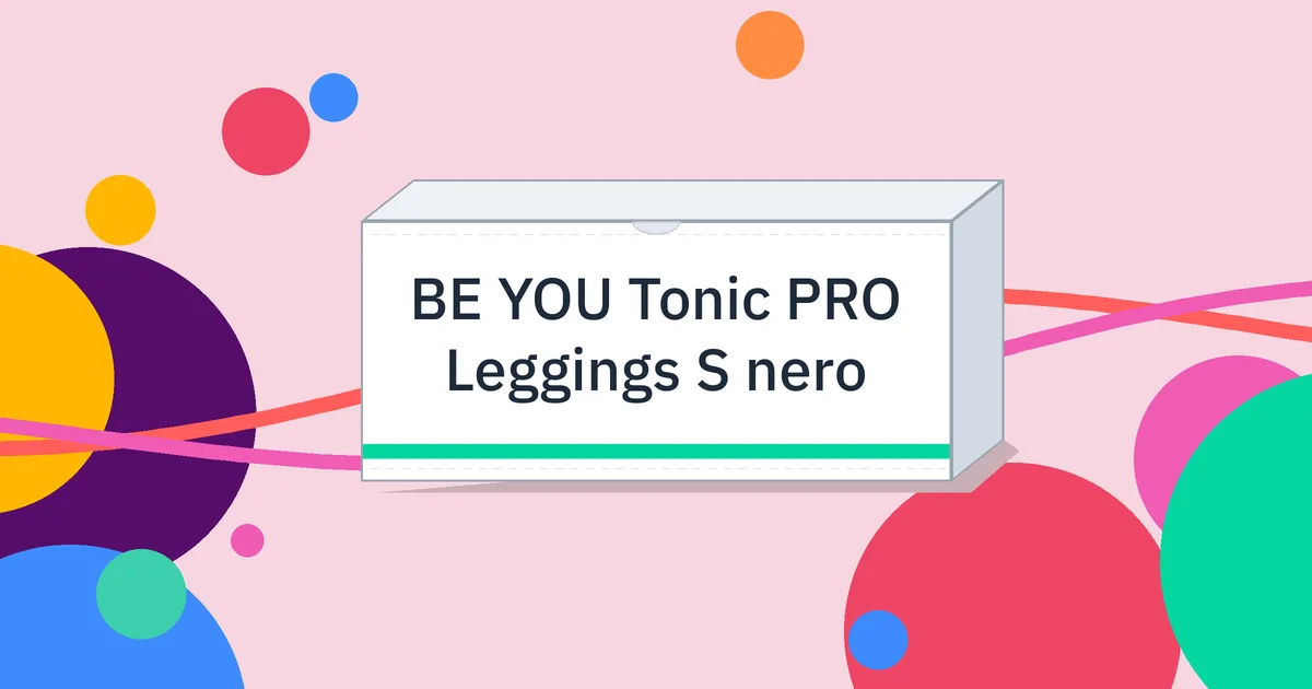 Symbolbild: Packung mit der Aufschrift BE YOU Tonic PRO Leggings S nero (PZN 19364472) – Verfügbarkeit und Bezug in Apotheken in Frankfurt am Main