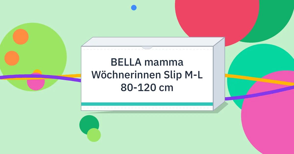 Symbolbild: Packung mit der Aufschrift BELLA mamma Wöchnerinnen Slip M-L 80-120 cm (PZN 17368187) – Verfügbarkeit und Bezug in Apotheken in Frankfurt am Main
