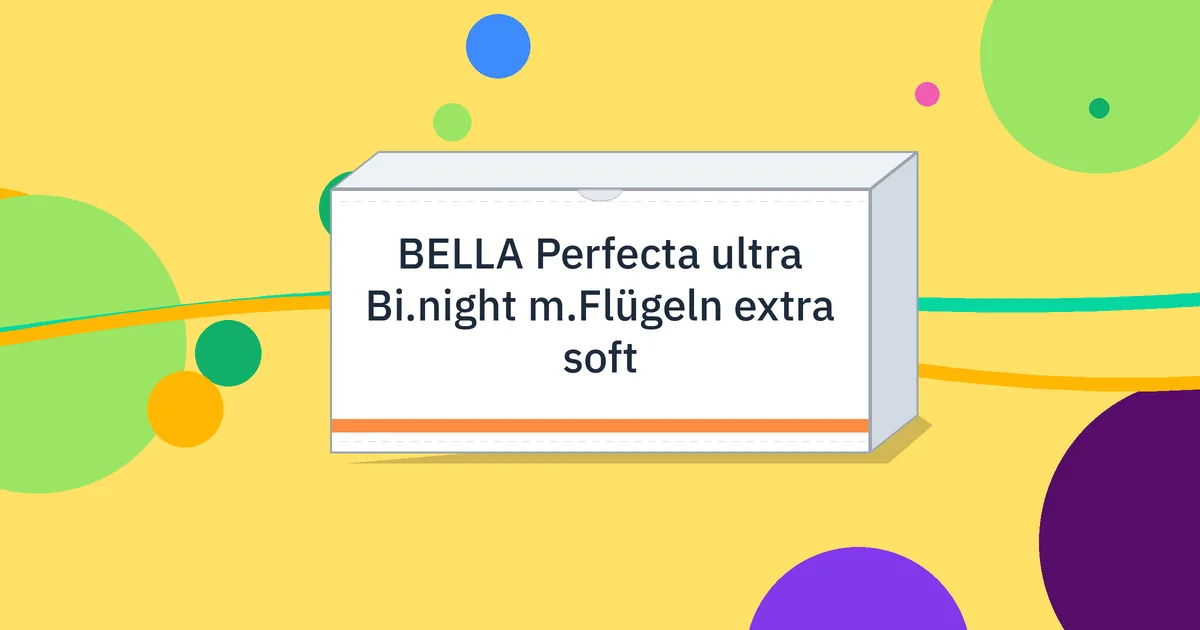 Symbolbild: Packung mit der Aufschrift BELLA Perfecta ultra Bi.night m.Flügeln extra soft (PZN 11276656) – Verfügbarkeit und Bezug in Apotheken in Frankfurt am Main