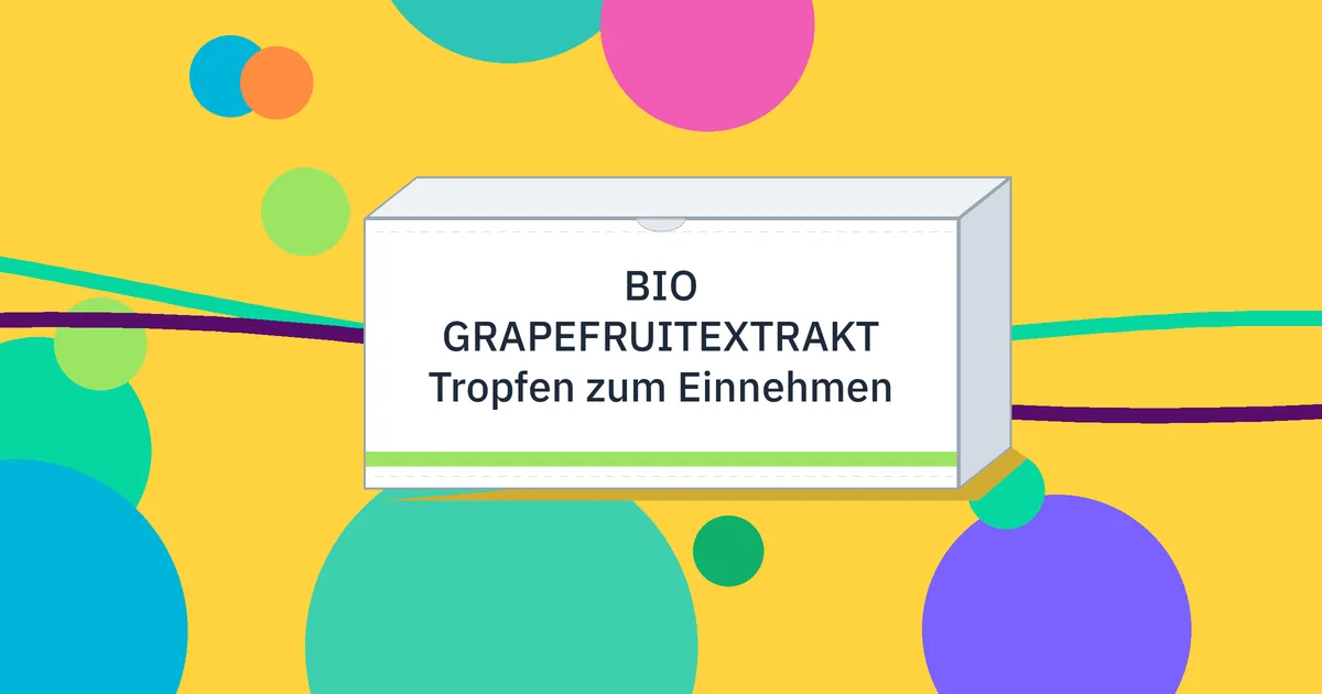 Symbolbild: Packung mit der Aufschrift BIO GRAPEFRUITEXTRAKT Tropfen zum Einnehmen (PZN 18427153) – Verfügbarkeit und Bezug in Apotheken in Frankfurt am Main