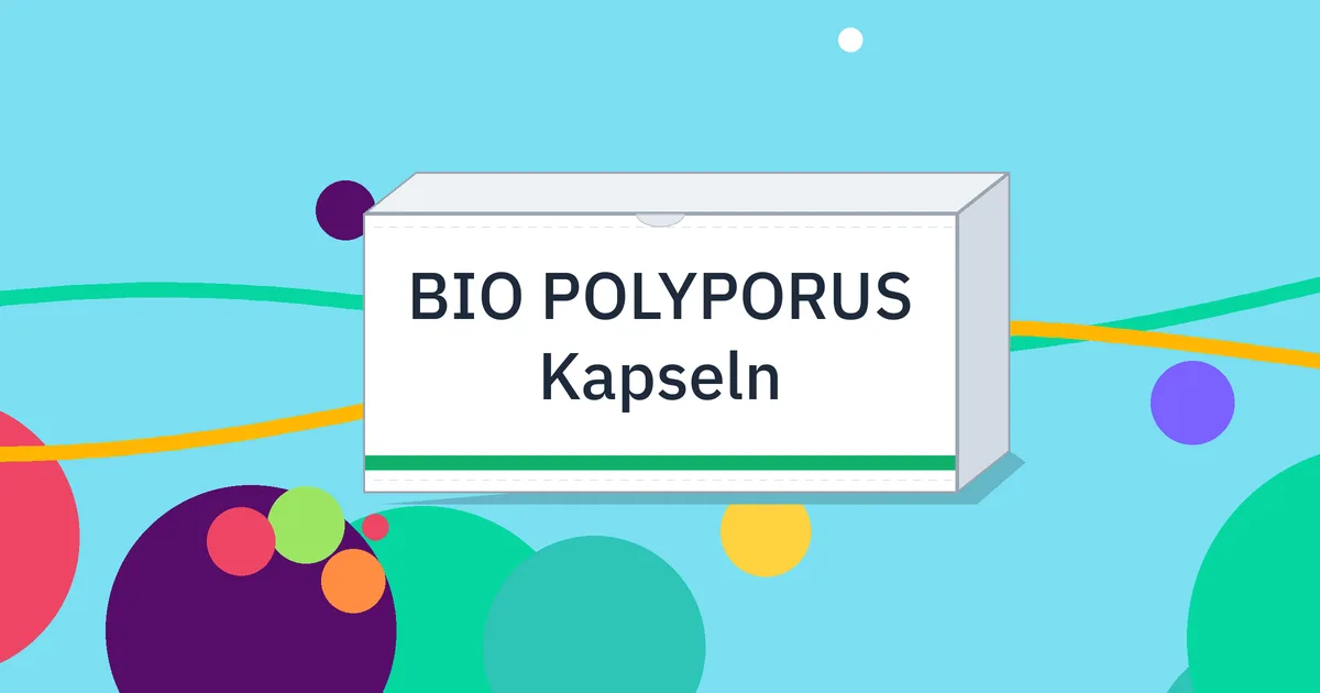 Symbolbild: Packung mit der Aufschrift BIO POLYPORUS Kapseln (PZN 20326703) – Verfügbarkeit und Bezug in Apotheken in Frankfurt am Main
