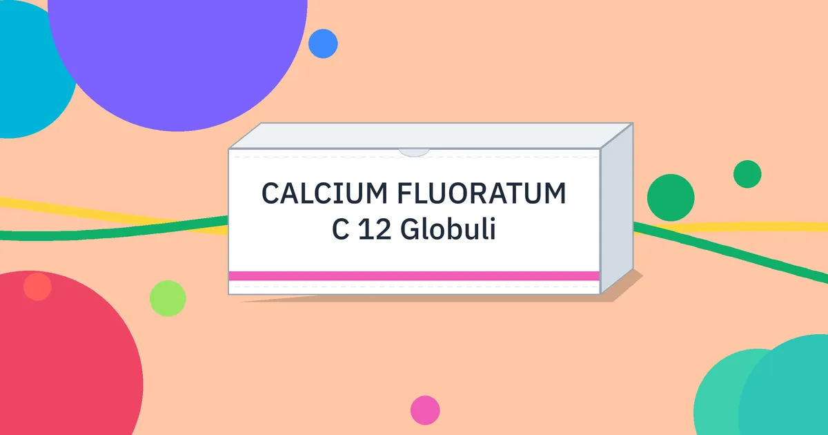 Symbolbild: Packung mit der Aufschrift CALCIUM FLUORATUM C 12 Globuli (PZN 07162438) – Verfügbarkeit und Bezug in Apotheken in Frankfurt am Main
