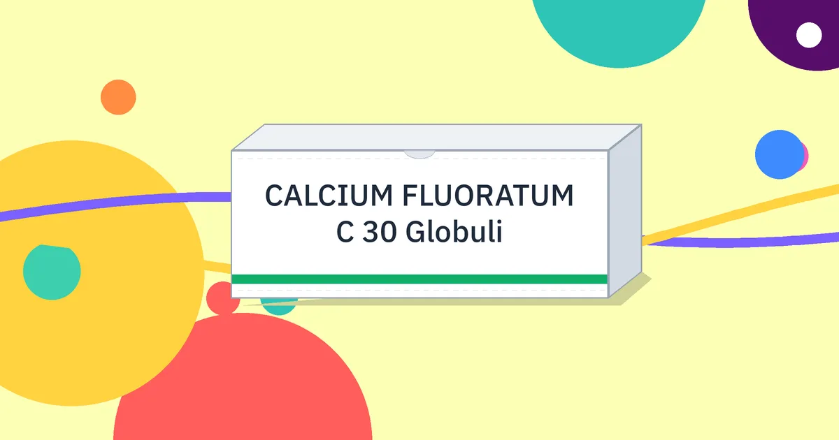 Symbolbild: Packung mit der Aufschrift CALCIUM FLUORATUM C 30 Globuli (PZN 02895136) – Verfügbarkeit und Bezug in Apotheken in Frankfurt am Main