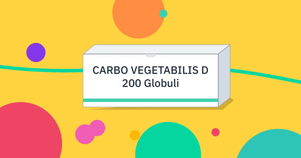 Symbolbild: Packung mit der Aufschrift CARBO VEGETABILIS D 200 Globuli (PZN 04210846) – Verfügbarkeit und Bezug in Apotheken in Frankfurt am Main