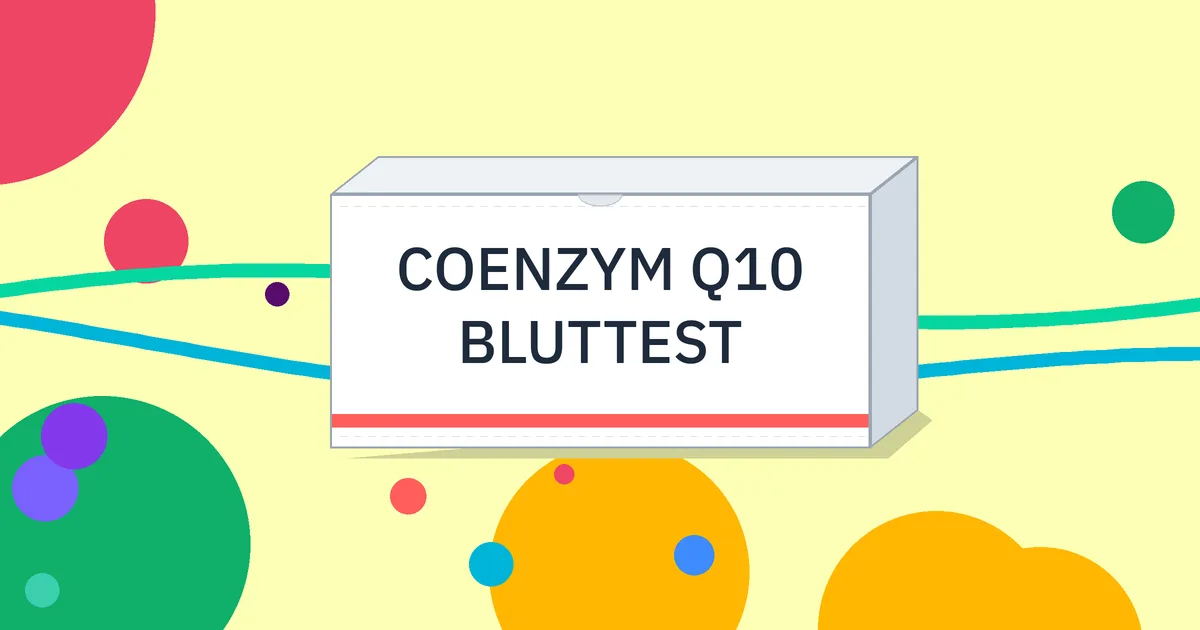 Symbolbild: Packung mit der Aufschrift COENZYM Q10 BLUTTEST (PZN 09541507) – Verfügbarkeit und Bezug in Apotheken in Frankfurt am Main