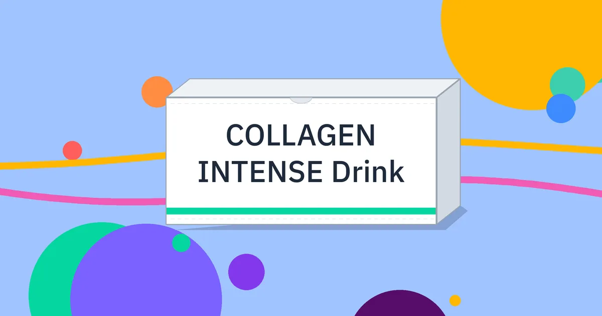 Symbolbild: Packung mit der Aufschrift COLLAGEN INTENSE Drink (PZN 20083850) – Verfügbarkeit und Bezug in Apotheken in Frankfurt am Main