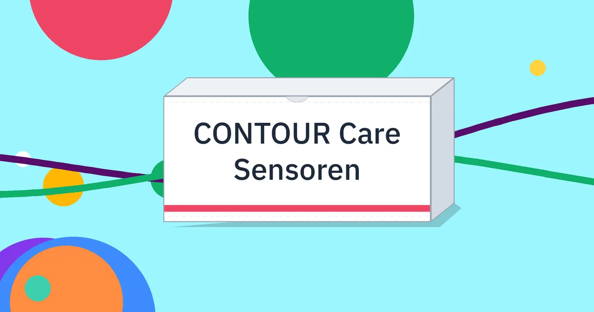 Symbolbild: Packung mit der Aufschrift CONTOUR Care Sensoren (PZN 18059442) – Verfügbarkeit und Bezug in Apotheken in Frankfurt am Main