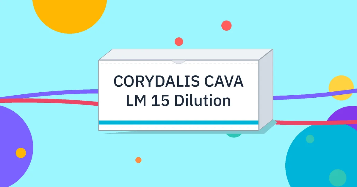 Symbolbild: Packung mit der Aufschrift CORYDALIS CAVA LM 15 Dilution (PZN 13453559) – Verfügbarkeit und Bezug in Apotheken in Frankfurt am Main