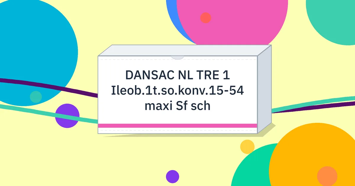 Symbolbild: Packung mit der Aufschrift DANSAC NL TRE 1 Ileob.1t.so.konv.15-54 maxi Sf sch (PZN 19744996) – Verfügbarkeit und Bezug in Apotheken in Frankfurt am Main