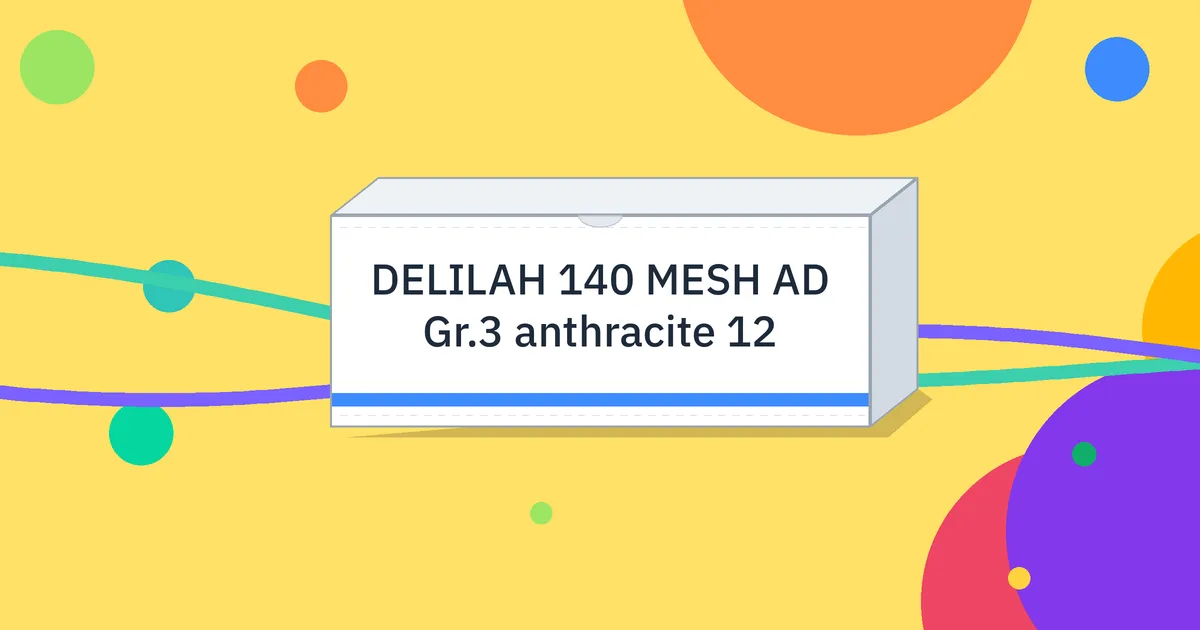 Symbolbild: Packung mit der Aufschrift DELILAH 140 MESH AD Gr.3 anthracite 12 (PZN 13849300) – Verfügbarkeit und Bezug in Apotheken in Frankfurt am Main