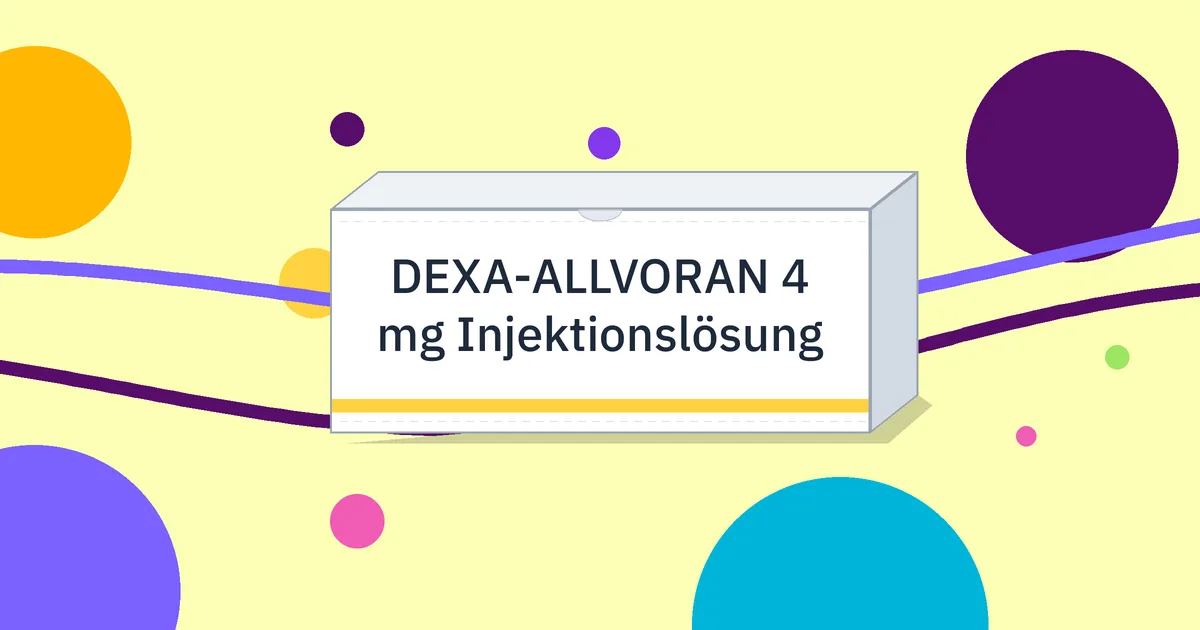 Symbolbild: Packung mit der Aufschrift DEXA-ALLVORAN 4 mg Injektionslösung (PZN 04787238) – Verfügbarkeit und Bezug in Apotheken in Frankfurt am Main