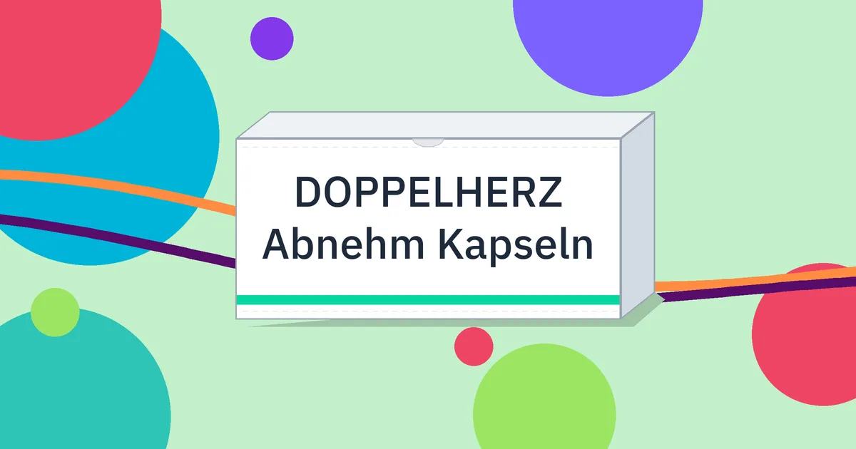 Symbolbild: Packung mit der Aufschrift DOPPELHERZ Abnehm Kapseln (PZN 19833702) – Verfügbarkeit und Bezug in Apotheken in Frankfurt am Main