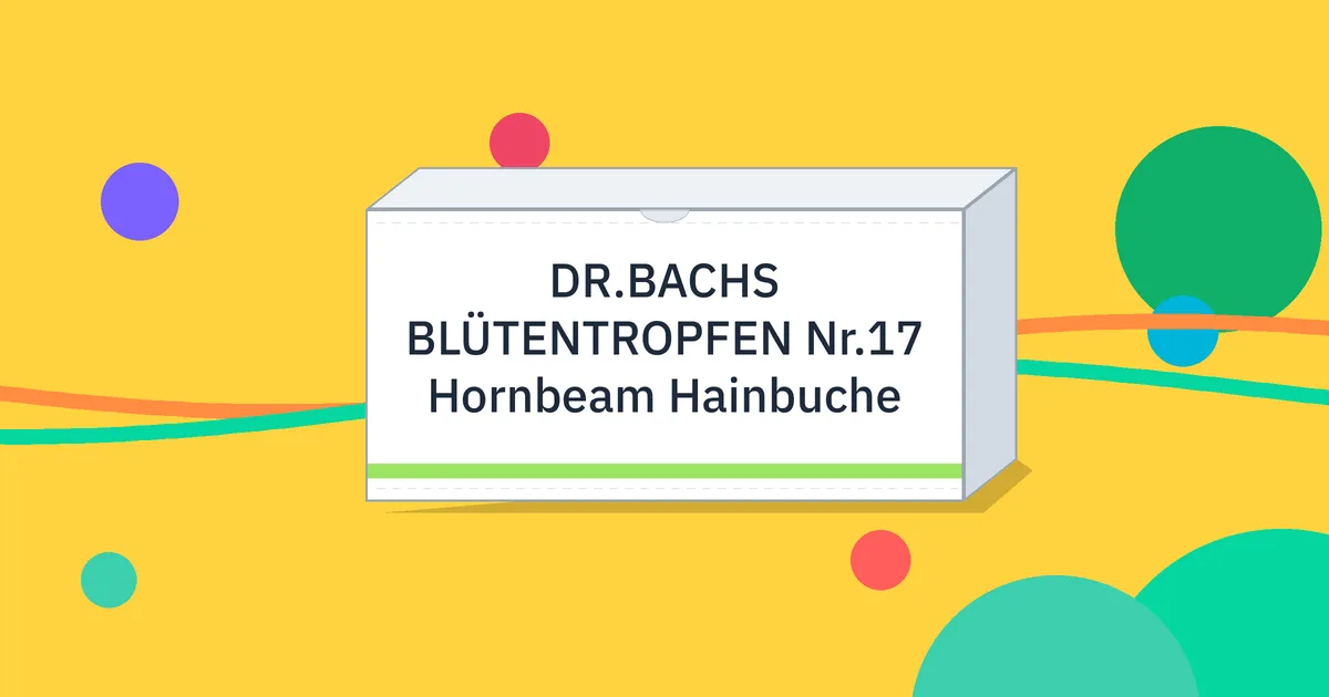 Symbolbild: Packung mit der Aufschrift DR.BACHS BLÜTENTROPFEN Nr.17 Hornbeam Hainbuche (PZN 17193492) – Verfügbarkeit und Bezug in Apotheken in Frankfurt am Main