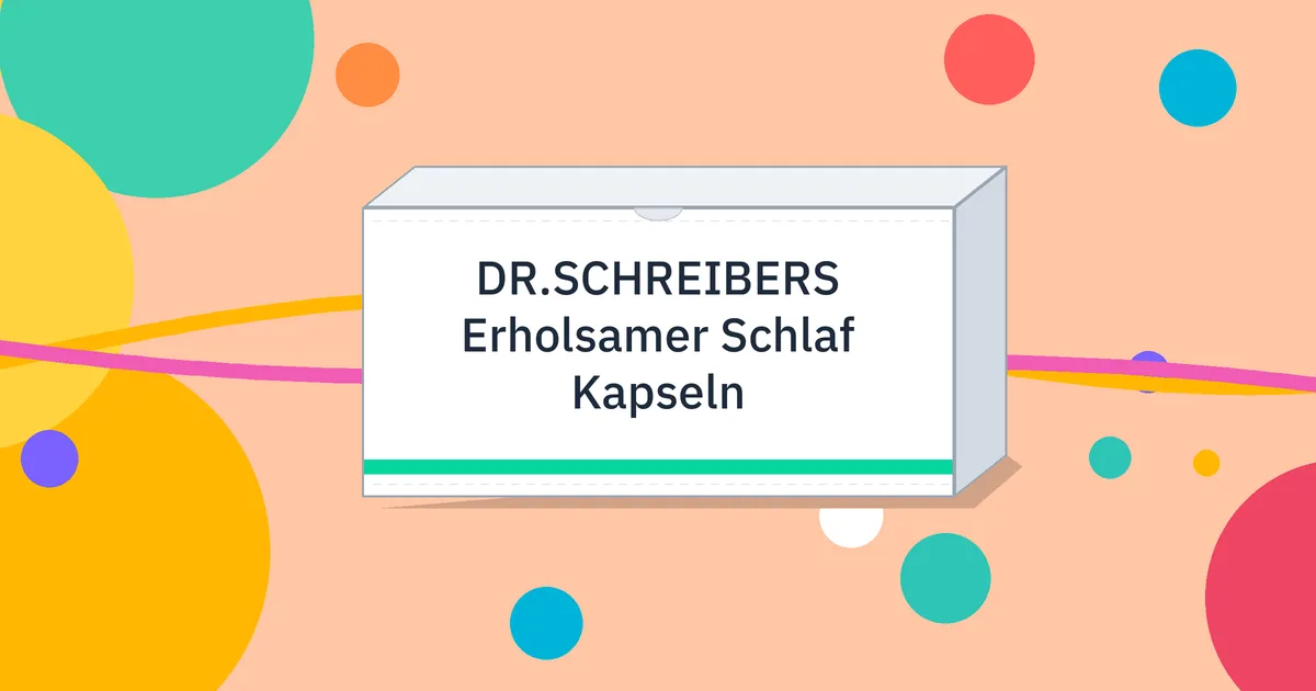 Symbolbild: Packung mit der Aufschrift DR.SCHREIBERS Erholsamer Schlaf Kapseln (PZN 17601525) – Verfügbarkeit und Bezug in Apotheken in Frankfurt am Main