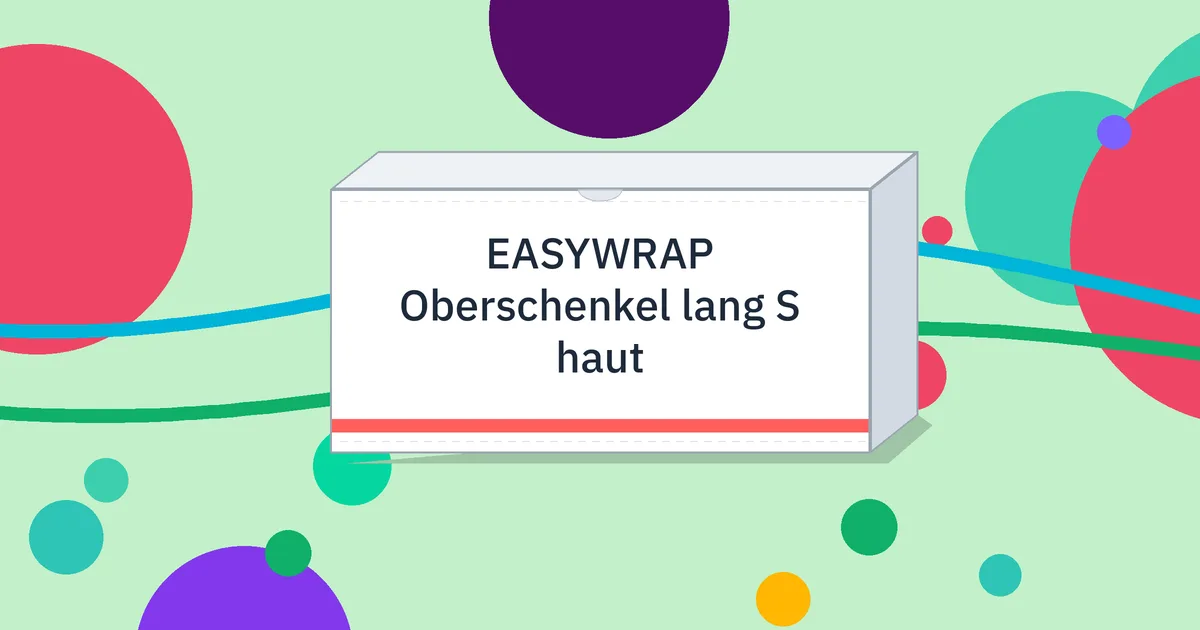 Symbolbild: Packung mit der Aufschrift EASYWRAP Oberschenkel lang S haut (PZN 18748733) – Verfügbarkeit und Bezug in Apotheken in Frankfurt am Main