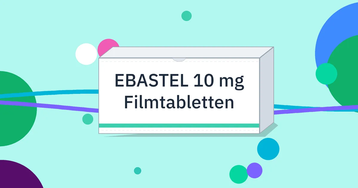 Symbolbild: Packung mit der Aufschrift EBASTEL 10 mg Filmtabletten (PZN 07275711) – Verfügbarkeit und Bezug in Apotheken in Frankfurt am Main