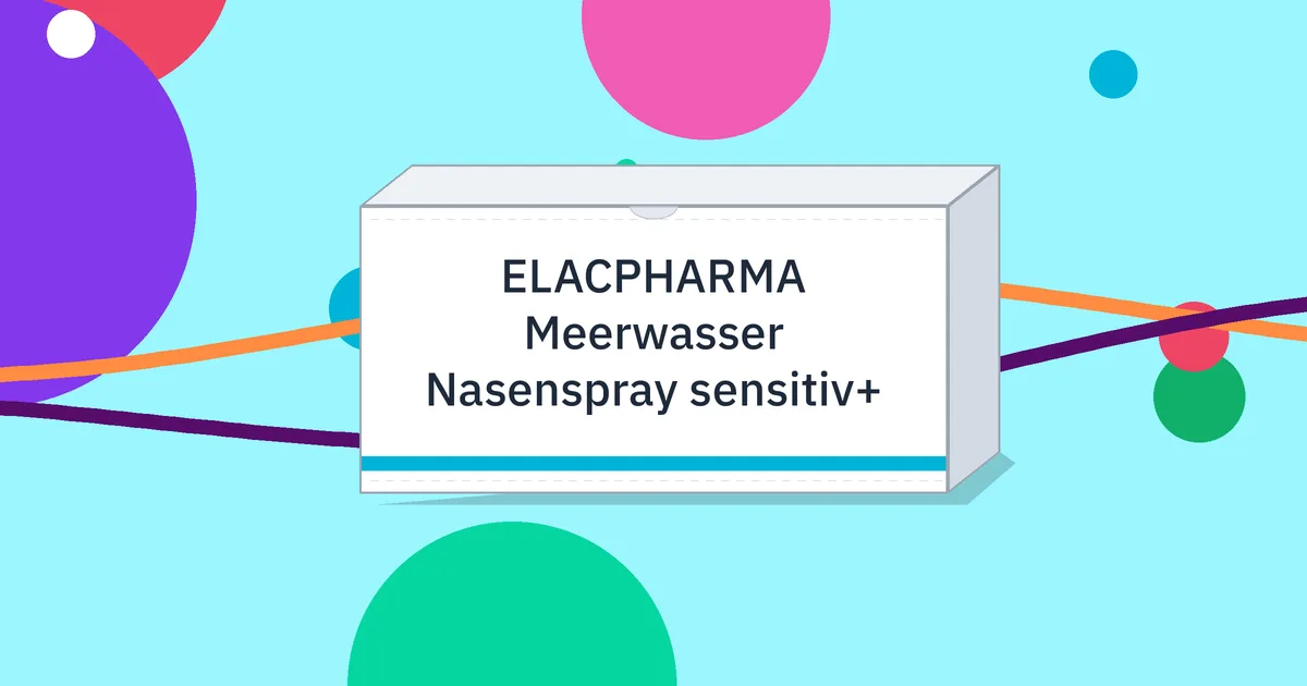 Symbolbild: Packung mit der Aufschrift ELACPHARMA Meerwasser Nasenspray sensitiv+ (PZN 19874003) – Verfügbarkeit und Bezug in Apotheken in Frankfurt am Main