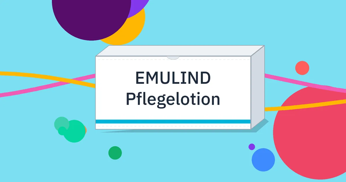 Symbolbild: Packung mit der Aufschrift EMULIND Pflegelotion (PZN 09610651) – Verfügbarkeit und Bezug in Apotheken in Frankfurt am Main