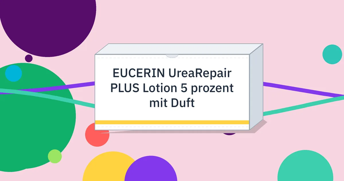 Symbolbild: Packung mit der Aufschrift EUCERIN UreaRepair PLUS Lotion 5 prozent mit Duft (PZN 16236673) – Verfügbarkeit und Bezug in Apotheken in Frankfurt am Main