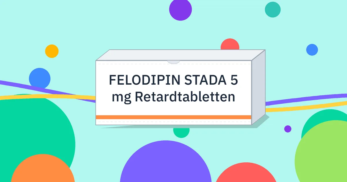 Symbolbild: Packung mit der Aufschrift FELODIPIN STADA 5 mg Retardtabletten (PZN 01433994) – Verfügbarkeit und Bezug in Apotheken in Frankfurt am Main