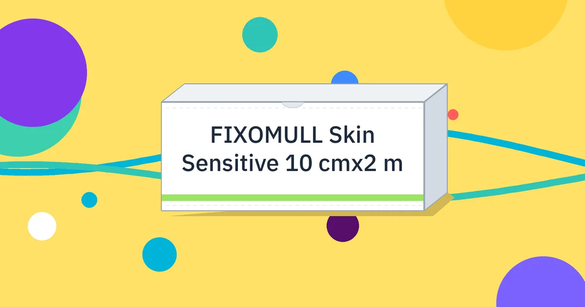 Symbolbild: Packung mit der Aufschrift FIXOMULL Skin Sensitive 10 cmx2 m (PZN 17447811) – Verfügbarkeit und Bezug in Apotheken in Frankfurt am Main