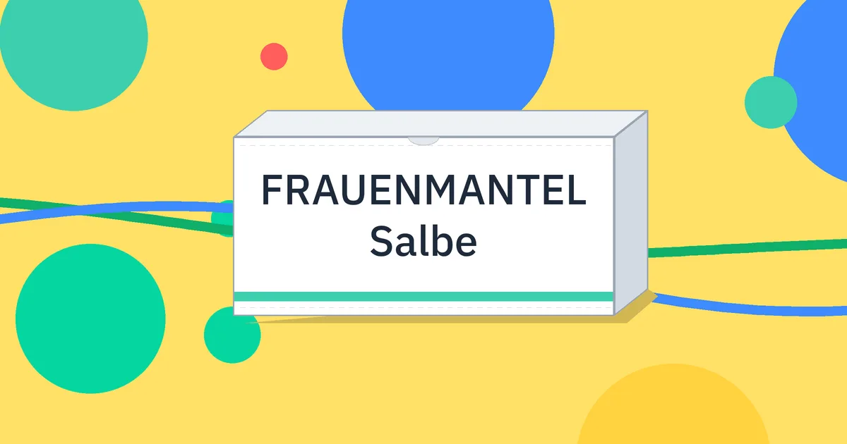Symbolbild: Packung mit der Aufschrift FRAUENMANTEL Salbe (PZN 18091173) – Verfügbarkeit und Bezug in Apotheken in Frankfurt am Main