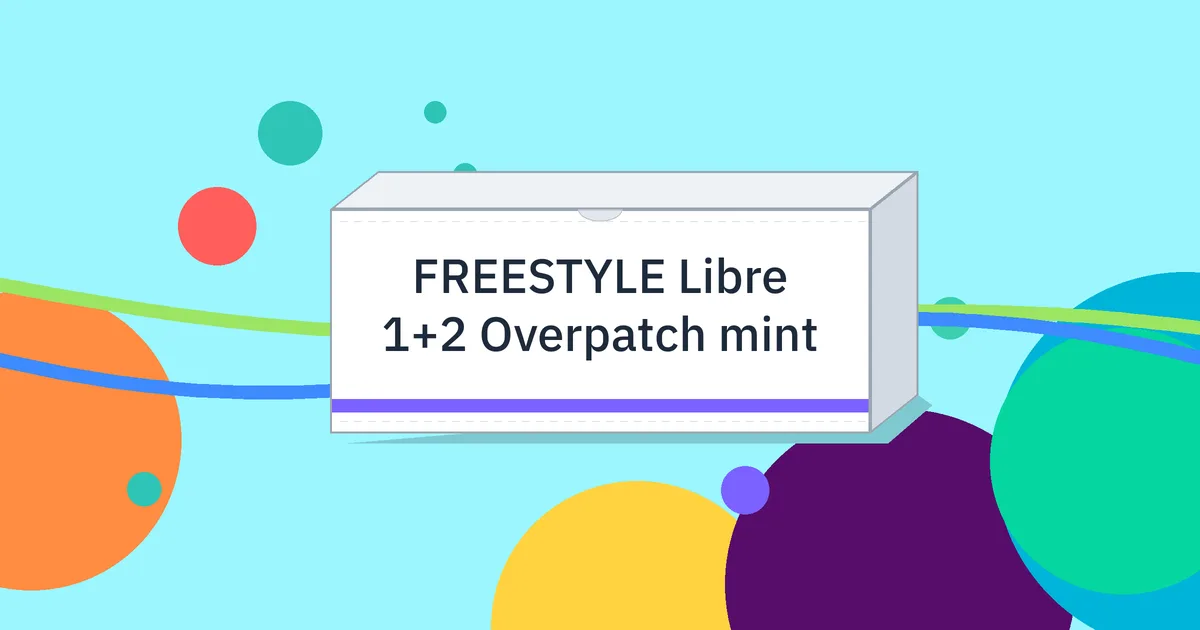 Symbolbild: Packung mit der Aufschrift FREESTYLE Libre 1+2 Overpatch mint (PZN 19864482) – Verfügbarkeit und Bezug in Apotheken in Frankfurt am Main