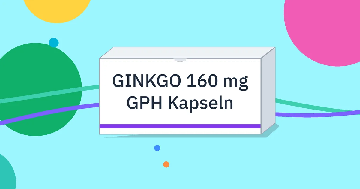 Symbolbild: Packung mit der Aufschrift GINKGO 160 mg GPH Kapseln (PZN 09178774) – Verfügbarkeit und Bezug in Apotheken in Frankfurt am Main