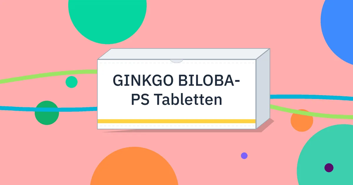 Symbolbild: Packung mit der Aufschrift GINKGO BILOBA-PS Tabletten (PZN 17965167) – Verfügbarkeit und Bezug in Apotheken in Frankfurt am Main