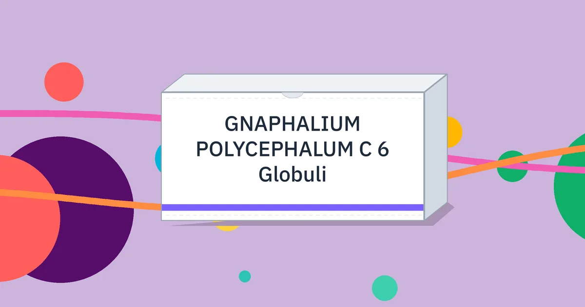 Symbolbild: Packung mit der Aufschrift GNAPHALIUM POLYCEPHALUM C 6 Globuli (PZN 19714819) – Verfügbarkeit und Bezug in Apotheken in Frankfurt am Main