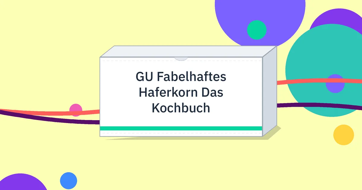 Symbolbild: Packung mit der Aufschrift GU Fabelhaftes Haferkorn Das Kochbuch (PZN 18805603) – Verfügbarkeit und Bezug in Apotheken in Frankfurt am Main
