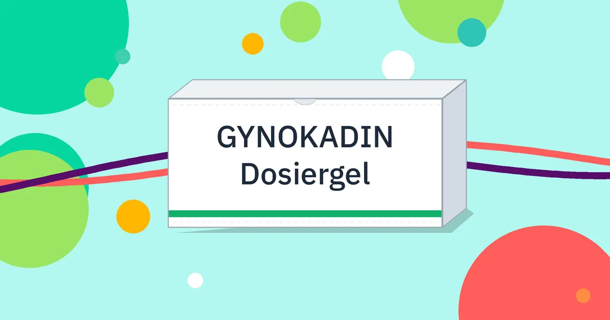 Symbolbild: Packung mit der Aufschrift GYNOKADIN Dosiergel (PZN 00816836) – Verfügbarkeit und Bezug in Apotheken in Frankfurt am Main