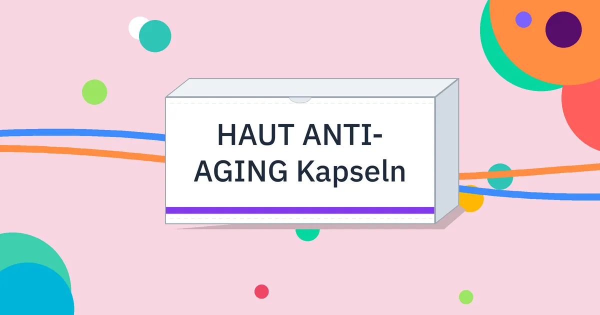 Symbolbild: Packung mit der Aufschrift HAUT ANTI-AGING Kapseln (PZN 10398653) – Verfügbarkeit und Bezug in Apotheken in Frankfurt am Main