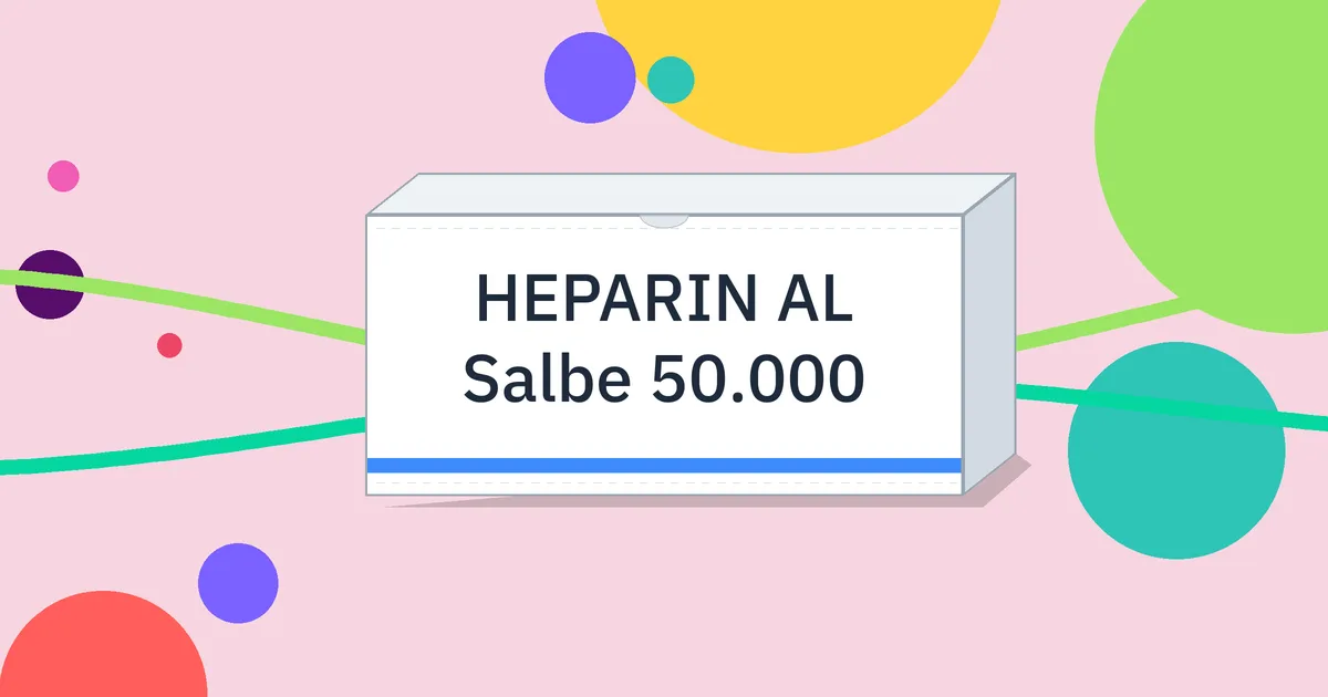 Symbolbild: Packung mit der Aufschrift HEPARIN AL Salbe 50.000 (PZN 04668350) – Verfügbarkeit und Bezug in Apotheken in Frankfurt am Main