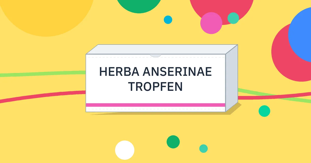 Symbolbild: Packung mit der Aufschrift HERBA ANSERINAE TROPFEN (PZN 14126609) – Verfügbarkeit und Bezug in Apotheken in Frankfurt am Main